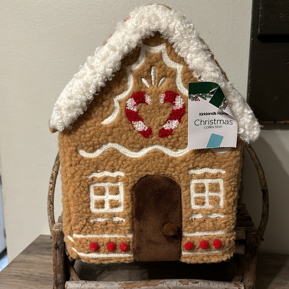 Kirklands | Holiday | Newtree Topper Gingerbread House Shaped Plush ...